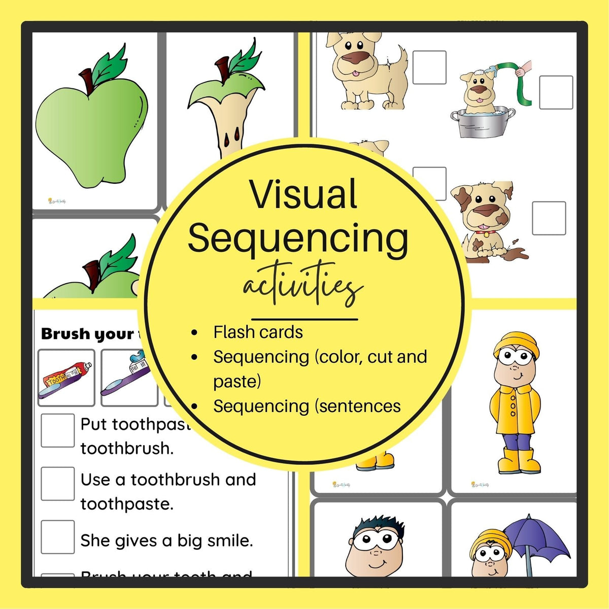 Visual Sequencing: Perceptual activities and worksheets.– WriteAbility