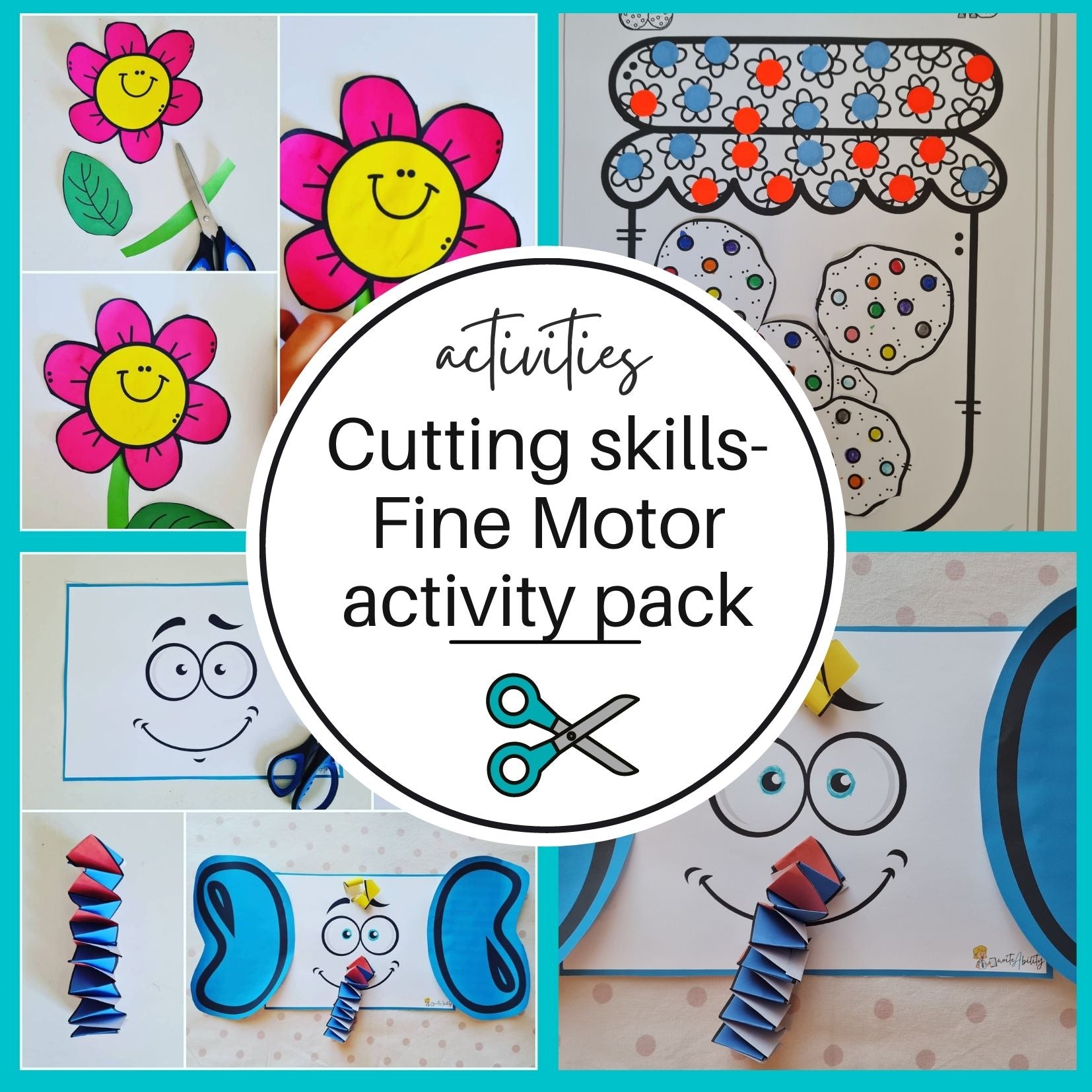Cutting Skills: Fine Motor Activity Pack (Vol. 2) – WriteAbility