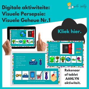 Visuele Persepsie: Visuele Geheue Nr 1. (Digitale Aktiwiteite ...