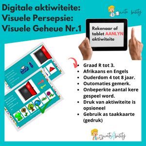Visuele Persepsie: Visuele Geheue Nr 1. (Digitale Aktiwiteite ...