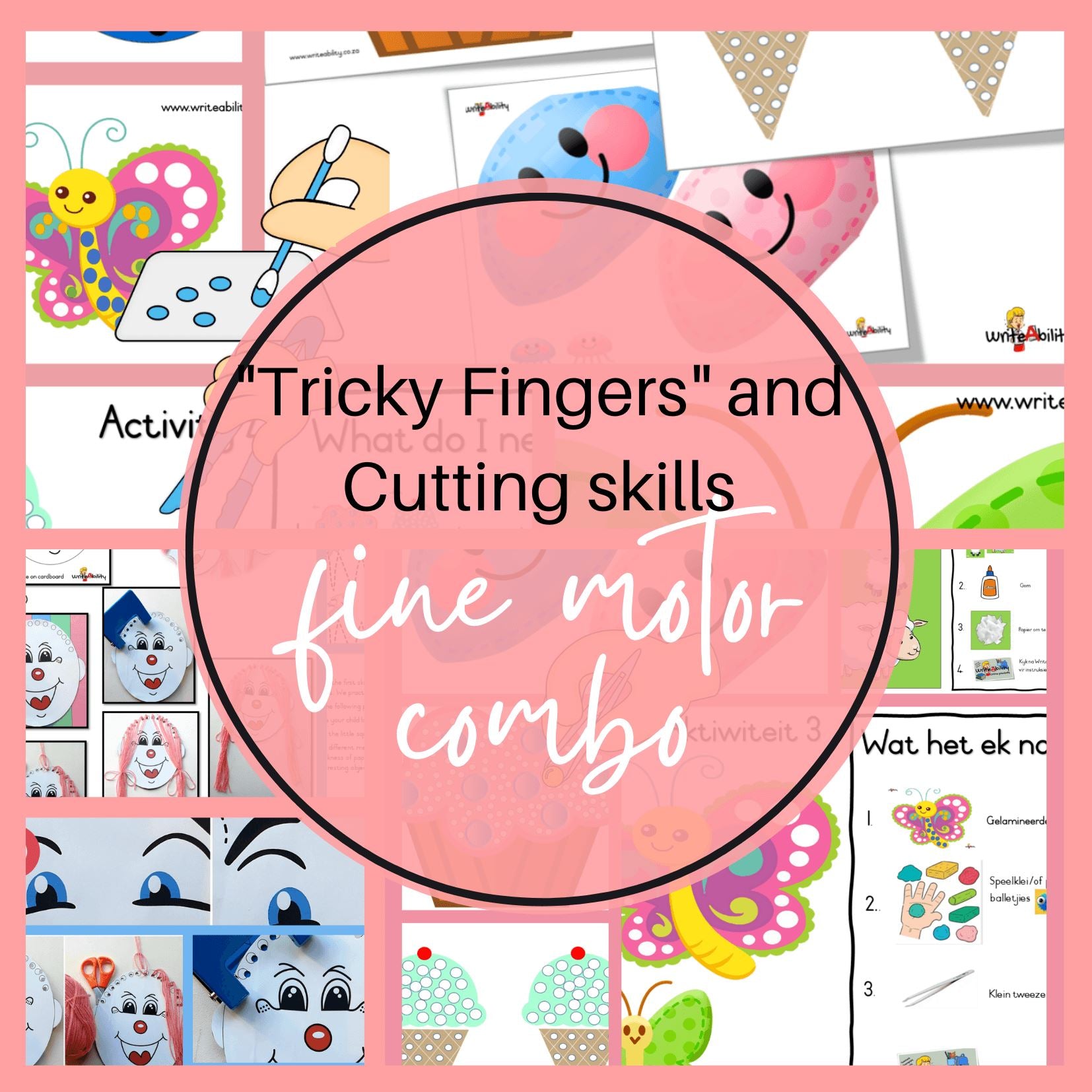 Fine Motor Skills: Fine Motor Activity and Cutting Skills Bundle ...