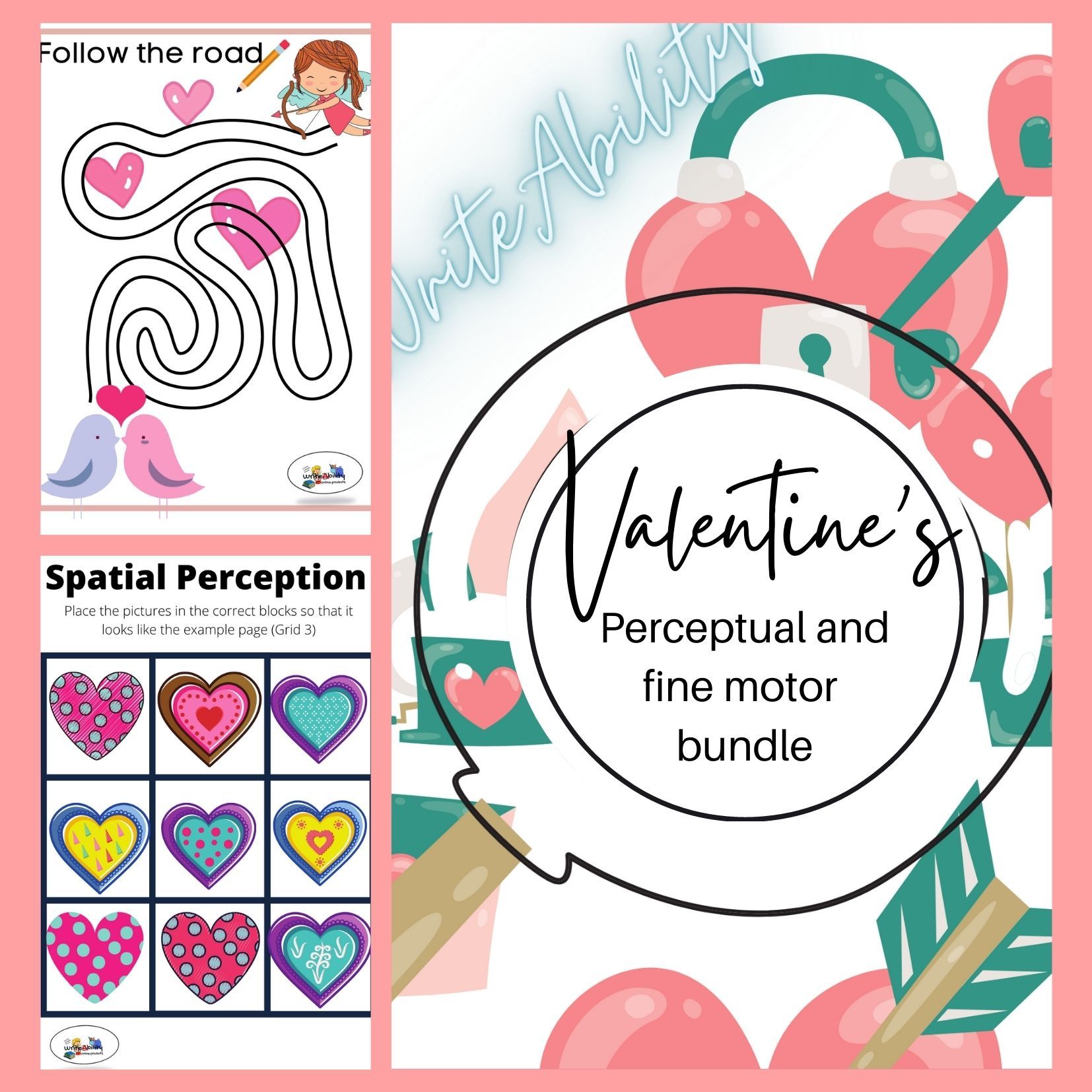 Perceptual and Fine Motor Activities (Valentine's Day) – WriteAbility