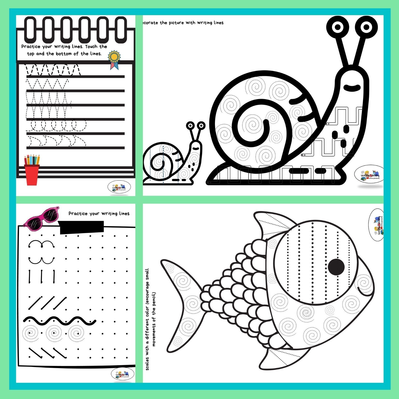 Pre-Writing Lines and Activities To Develop Pencil Control – WriteAbility